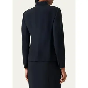 Akris Kay Wool Double-face Short Jacket