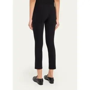 THE ROW Thilde Skinny-leg Crop Split-hem Pants