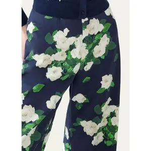 Carolina Herrera Diane High-rise Floral Wide-leg Pants