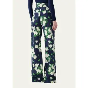 Carolina Herrera Diane High-rise Floral Wide-leg Pants