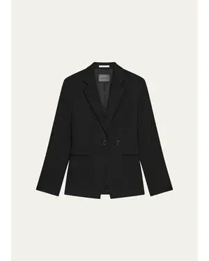 Helmut Lang Wool Gabardine Blazer - Black