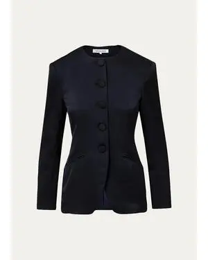 Veronica Beard Wryllen Single-breasted Jacket - Navy