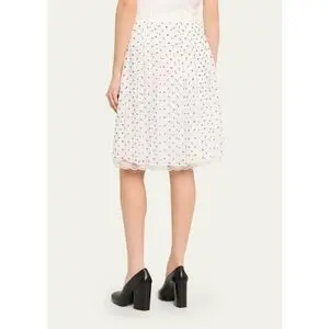 Marc Jacobs Polka-dot Layered Crinkle Chiffon Mini Skirt