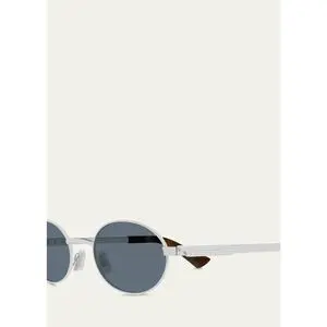 Bottega Veneta 52mm Oval Metal Sunglasses