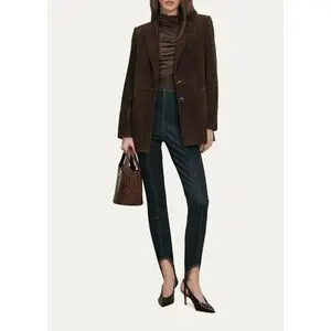 Veronica Beard Maci Suede Dickey Jacket