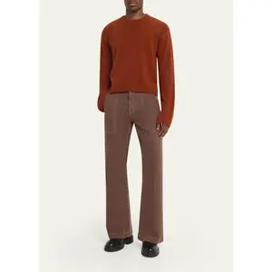SANDERLAK Cropped Crewneck Sweater
