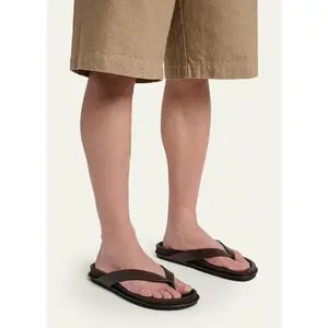 Jacquemus Les Tatanes Leather Thong Sandals