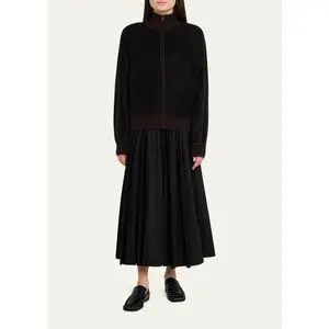 6397 Zip-up Bouclé Track Jacket