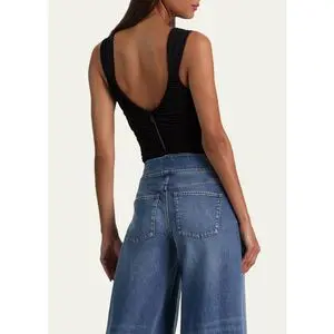Alice + Olivia Renee Sheer Mesh Bodysuit