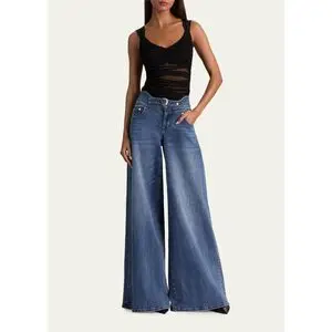 Alice + Olivia Renee Sheer Mesh Bodysuit