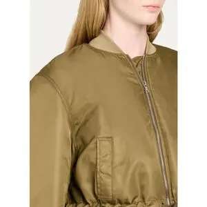 Cinq À Sept Valerina Peplum Bomber Jacket