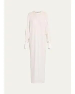 DARKPARK Frida Long-sleeve T-shirt Dress - White