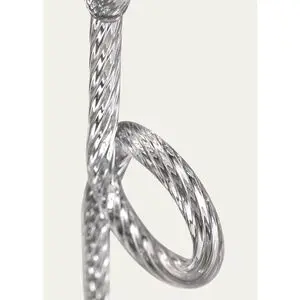 AINA KARI Venetian Knot Candle Holder - Clear