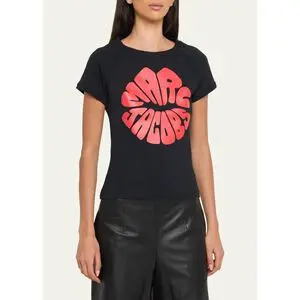 Marc Jacobs Marc Kiss Logo Shrunken T-shirt