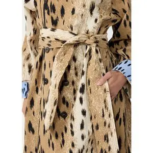 Diane Von Furstenberg Kamirah Belted Animal-print Trench Coat