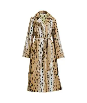 Diane Von Furstenberg Kamirah Belted Animal-print Trench Coat - Leopard
