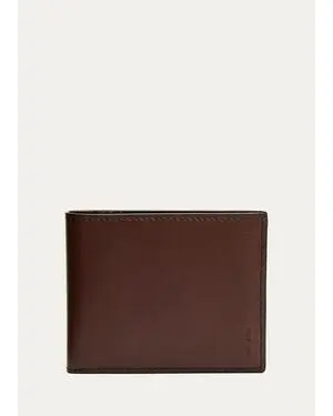 THE ROW Classic Leather Bifold Wallet - Deep Brown