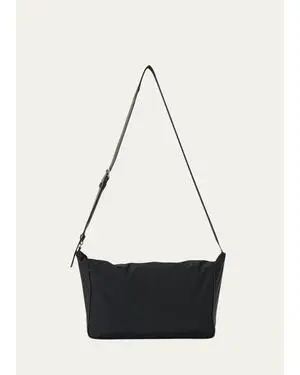 THE ROW Lloyd Nylon Shoulder Bag - Black