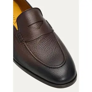 DOUCAL'S Stresa Deerskin Leather Penny Loafers