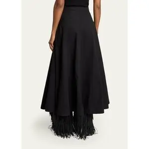 Balenciaga Cotton Godet Maxi Skirt