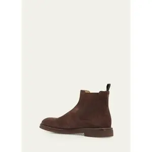 Brunello Cucinelli Suede Chelsea Boots - Brown Multi