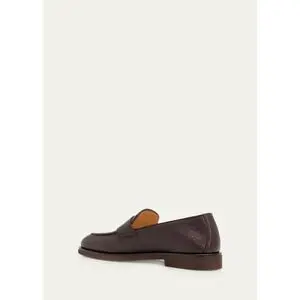 Brunello Cucinelli Deerskin Flex-sole Penny Loafers