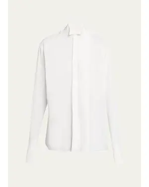 6397 Micro-pleated Long-sleeve Shirt