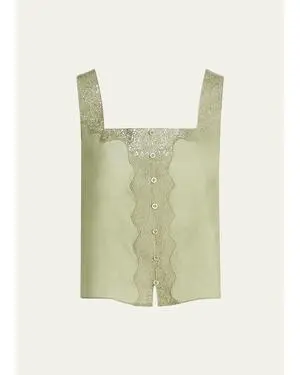 FRAME The Embroidered Blouse