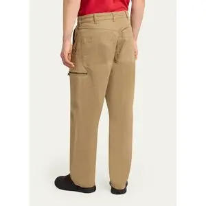 Moncler Gabardine Straight-leg Pants - Brown