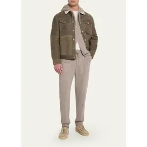 Brunello Cucinelli Cashmere Rib Full-zip Hoodie