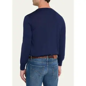 Brunello Cucinelli Fine-gauge Cashmere And Silk Crewneck Sweater