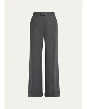 Brunello Cucinelli Cashmere-wool Wide-legs Trousers