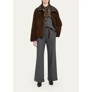 Brunello Cucinelli Cashmere-wool Wide-legs Trousers