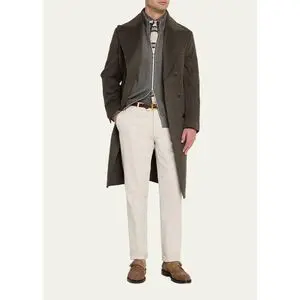 Brunello Cucinelli Wool Mid-length Double-breasted Overcoat