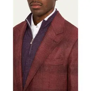 Brunello Cucinelli Plaid Wool-cashmere Single-breasted Sport Coat