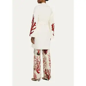 Libertine Coral Patches Vienna Wrap Coat