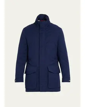 Brunello Cucinelli Water-resistant Flap-pocket Field Jacket