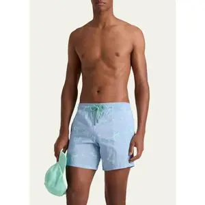 Vilebrequin Bubbles And Turtles Packable Swim Trunks