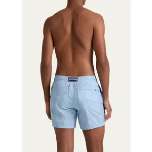 Vilebrequin Bubbles And Turtles Packable Swim Trunks