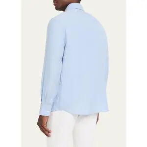 Brunello Cucinelli Cotton And Cashmere Diagonal Flannel Button-down Shirt