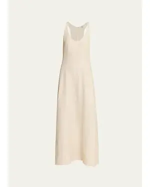 TOTEME Scoop-neck Sable Maxi Dress - Ecru