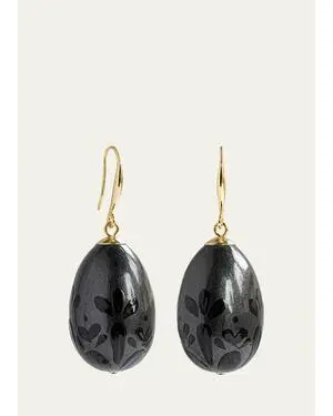 SAULÉ Nova Earrings In Phantom Black - Phantom B