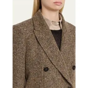 Brunello Cucinelli Sparkling Wool Herringbone Blazer