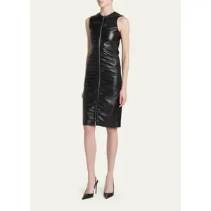 TOM FORD Lamb Leather Midi Dress