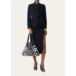 Akris Ai Medium -print Top-handle Tote Bag