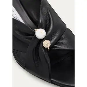 JIMMY CHOO 45mm Rafi Leather Mules