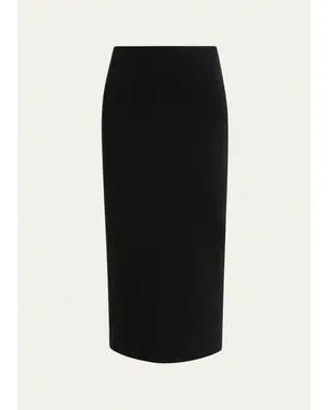 JIL SANDER Viscose Crepe Midi Skirt