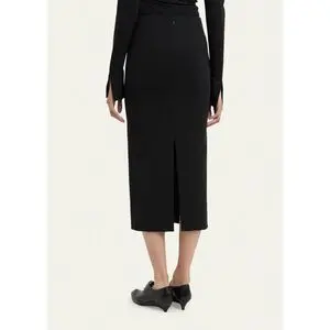 JIL SANDER Viscose Crepe Midi Skirt