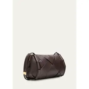 Ulla Johnson Charlotte Woven Leather Camera Bag - Wenge