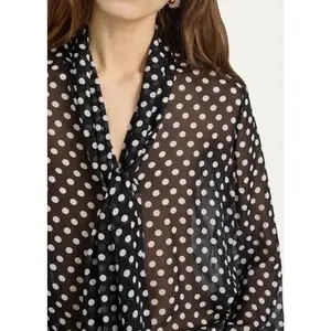 FRAME The Nouvelle Polka Dot Blouse